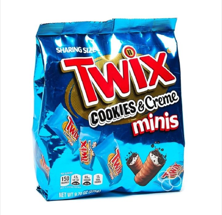 chocolate minis SHARE PACK (7 flavors available twix cookies&cream,twix ...