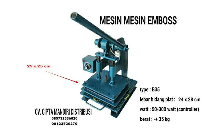 mesin press emboss hot stamp machine | Lazada Indonesia