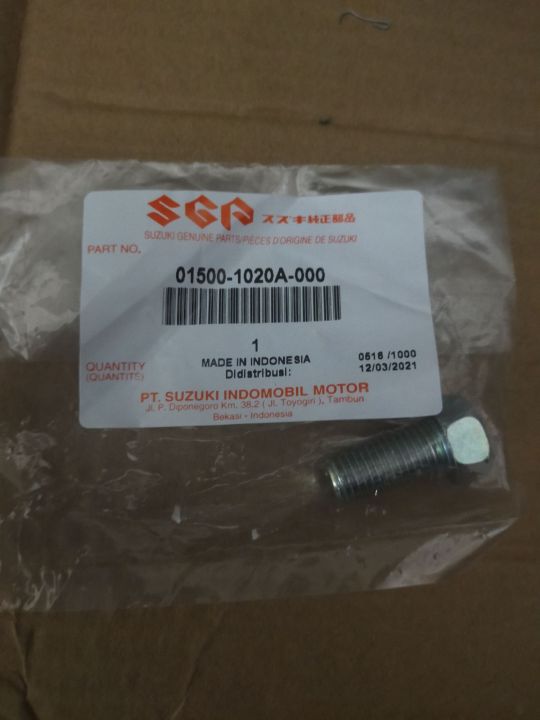 SUZUKI SMASH 110/115 OIL DRAIN PLUG 01500-1020A-000 | Lazada PH