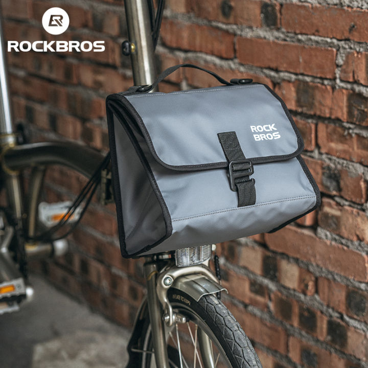 ROCKBROS Folding Bicycle Front Bag 4-7L Capacity Foldable Brompton Bike ...
