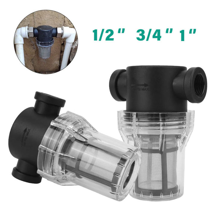 1/2 3/4 1 inch Residential Garden Pond Inlet Water Strainer Reusable ...