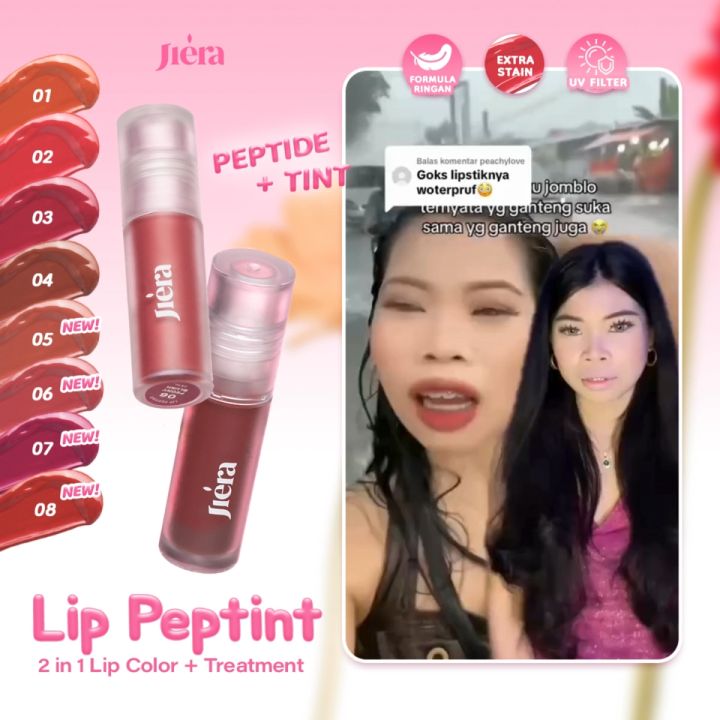 [NEW SHADES] JIERA Lip Peptint with 2 in 1 Function Lip Tint & Lip Care ...