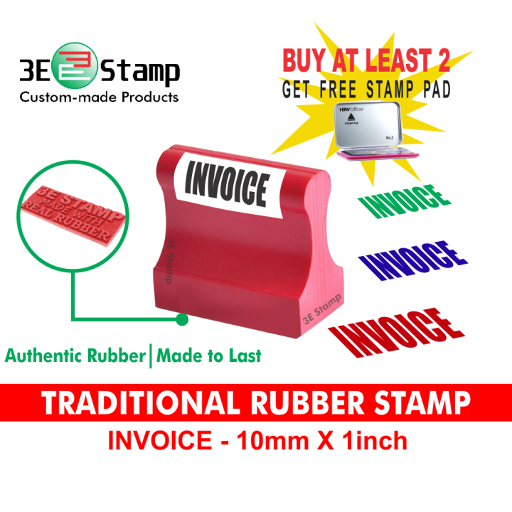 Rubber Stamp INVOICE Small Size | Lazada PH