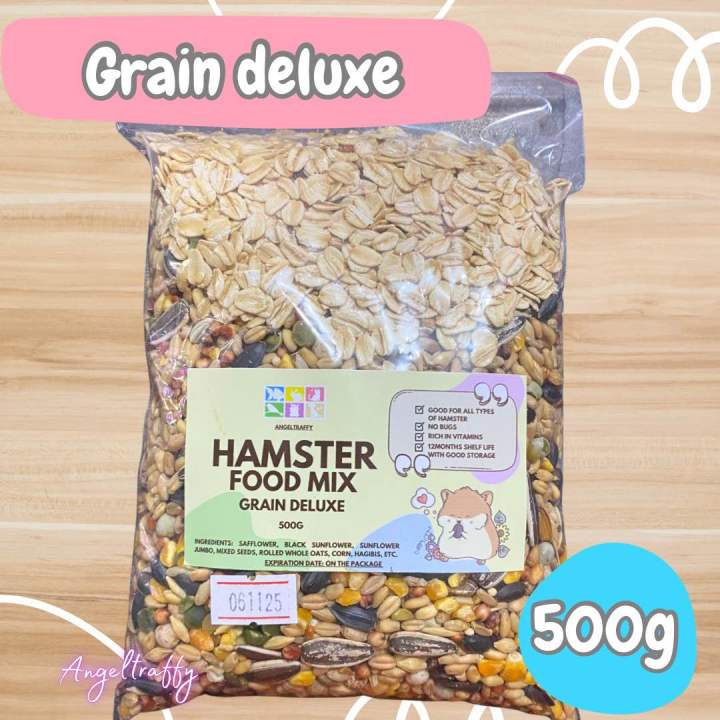 Hamster food mix 500grams Grain deluxe, Malunggay mix, Grass deluxe and ...