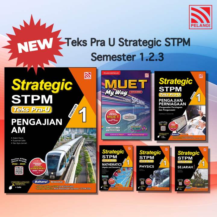 [MK] BUKU TEKS PRA U STRATEGIC STPM SEMESTERS 1 ( 2025 ) | Lazada