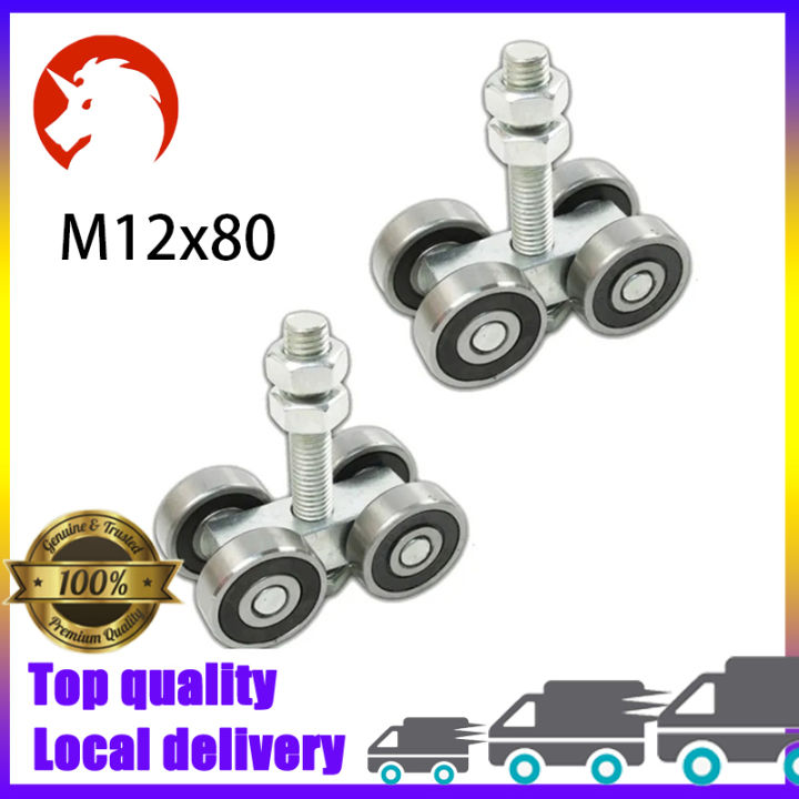 M12x80 Heavy-duty sliding door hanging wheel Industrial warehouse plant ...