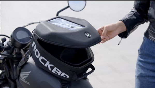 ROCKBROS Hard Shell Motorcycle Tank Bag 7L Waterproof Durable Backpack ...