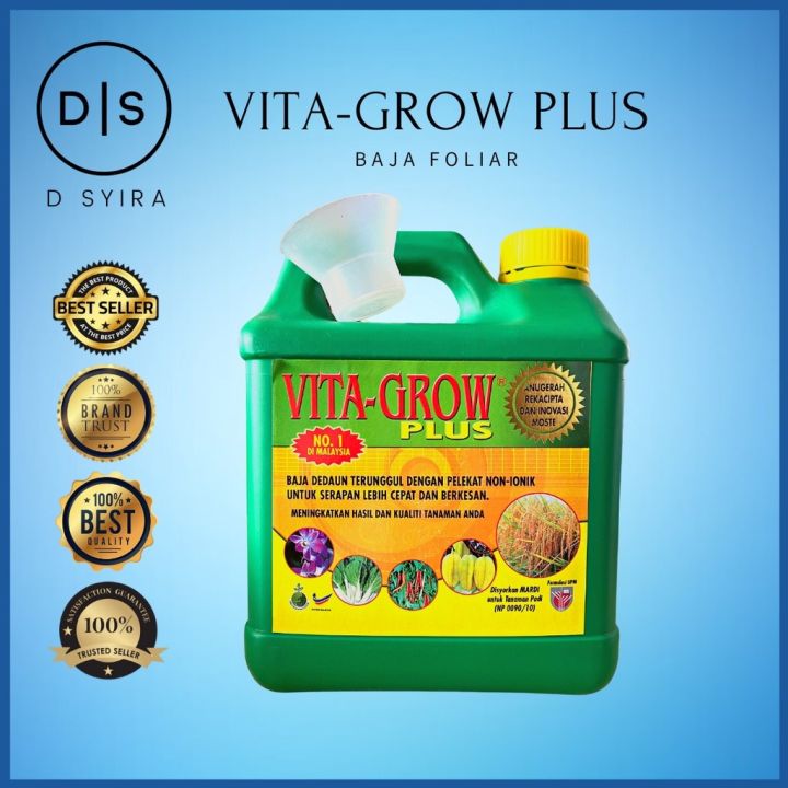 VITA-GROW PLUS Baja Cecair 4 Liter 👉 Baja Foliar | Lazada