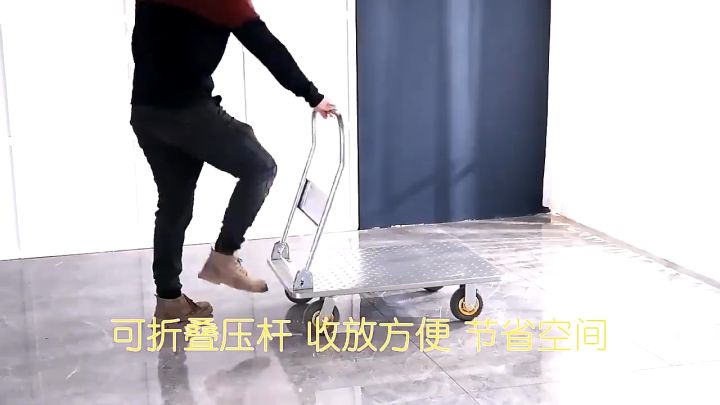 Platform Trucks Dolly Cart Heavy Duty 600kg Capacity Steel Foldable ...