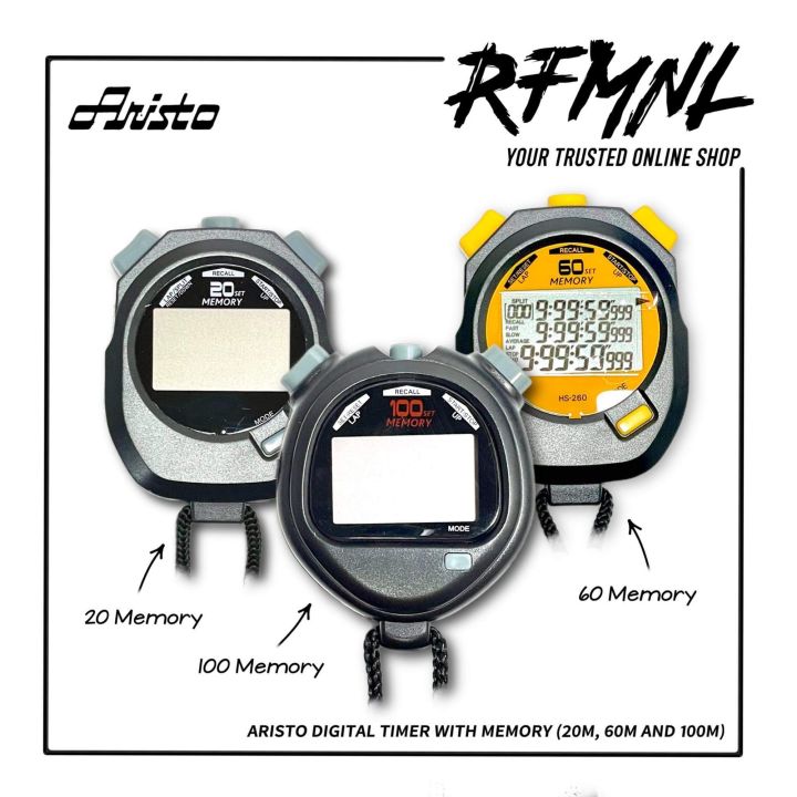 Aristo Digital Timer With Memory (20M,60M And 100M) | Lazada PH