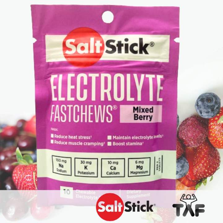 SaltStick Electrolyte FastChews (10 chewtabs per sachet) - MIXED BERRY ...