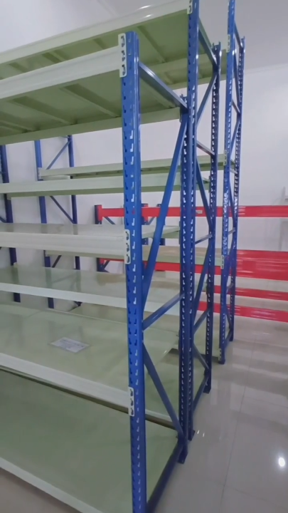 Rak Gudang Besi Heavy Duty Medium Duty Kapasitas 500 Kg Frame Biru ...