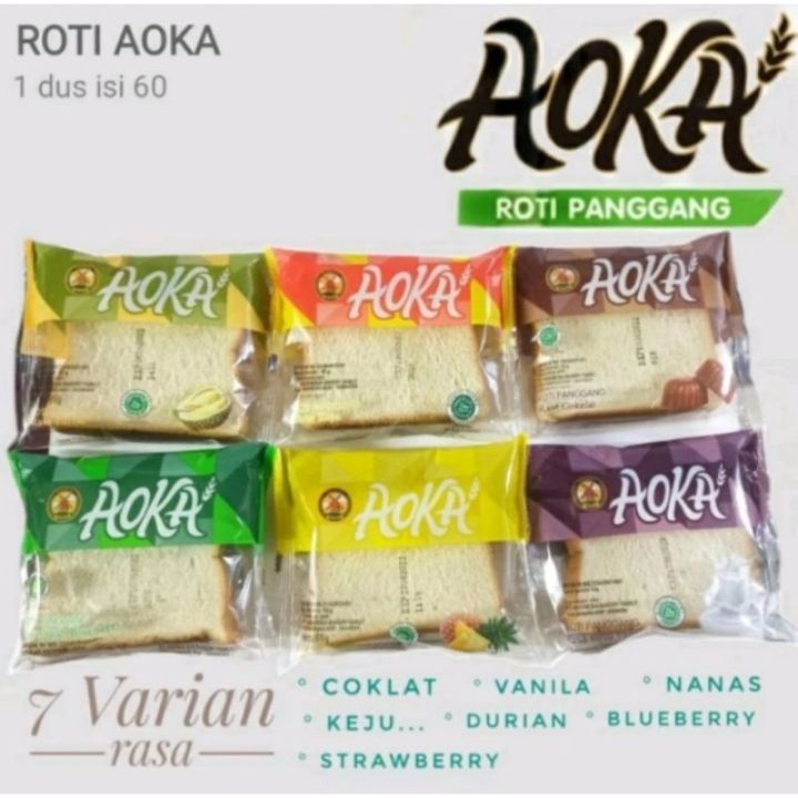 Aoka Roti panggang Berperisa Buah 65g | Lazada