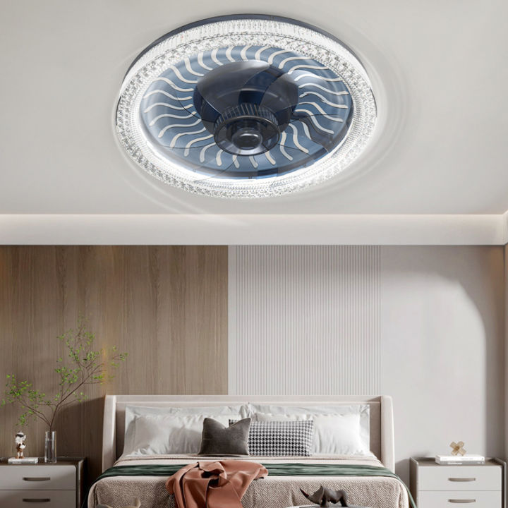 TOMAX E27 Smart Ceiling Fan with LED Light - 34W Remote Controlled Fan ...