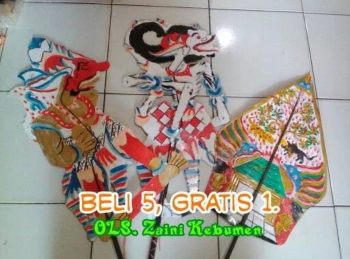 Wayang Karton kertas duplex tebal Full Color, Aneka Tokoh Karakter ...