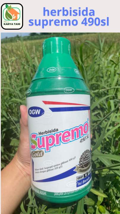 Herbisida SUPREMO gold 490sl isi 1 liter herbisida untuk mengendalikan ...