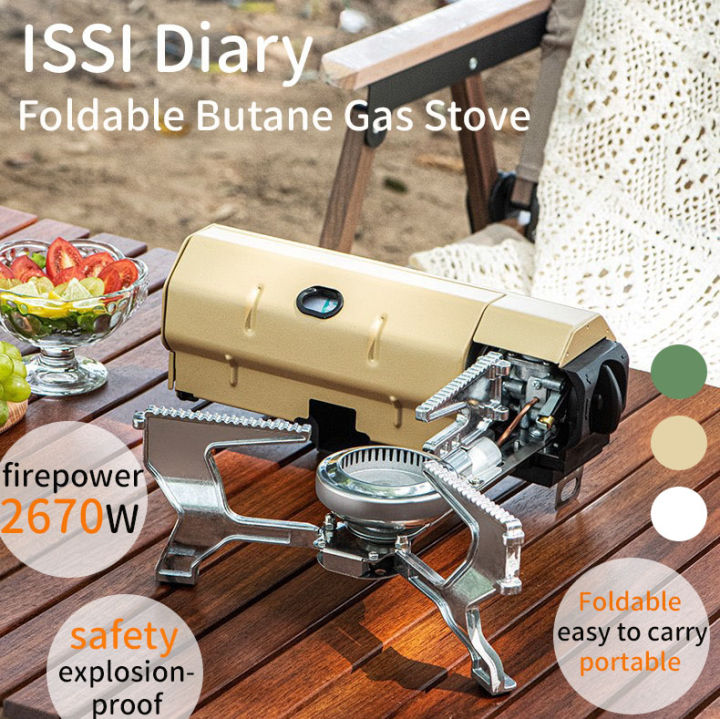 ISSI Diary (New Version) 2600W Portable Folding Butane Gas Stove with ...