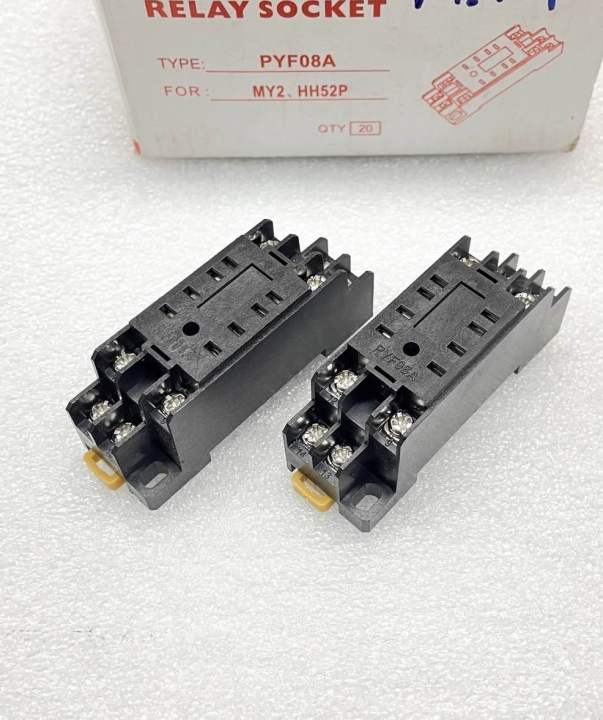(แพ็ค1ตัว/แพ็ค10ตัว) PYF08A ซ็อกเก็ต รีเลย์ 8ขา Socket Relay 8ขา สำหรับรุ่นMY2,H3Y-2 SOCKET ...