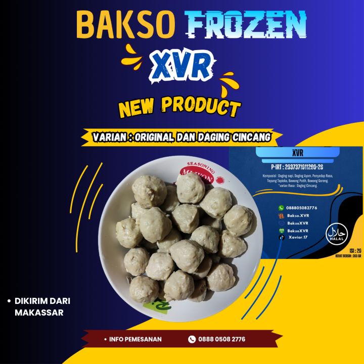 Bakso Daging Sapi Original || Bakso Frozen XVR || ISI 25 300gr | Lazada ...