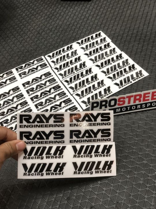 สติ๊กเกอร์ RAYS VOLK RACING ล้อ TE37 Repair Sticker สติ๊กเกอร์แต่งรถ ...