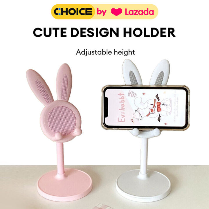 Cute Bunny Desktop Phone Holder Lovely Rabbit Adjustable Cell Phone ...