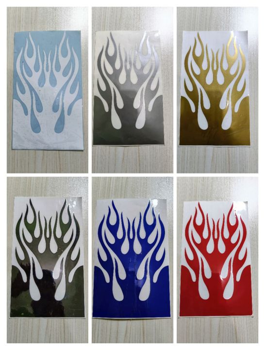 Stiker spakbor motor motif api sticker spakbor tribal api | Lazada ...