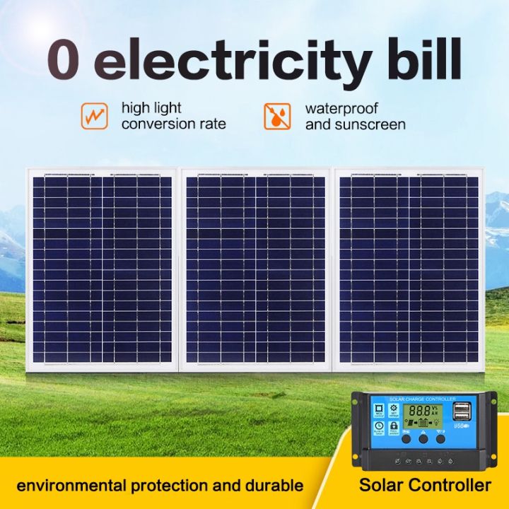 SENDA Solar Panels 200/400W 18Volt Pv With 10A/20A/30A PWM Solar Charge ...