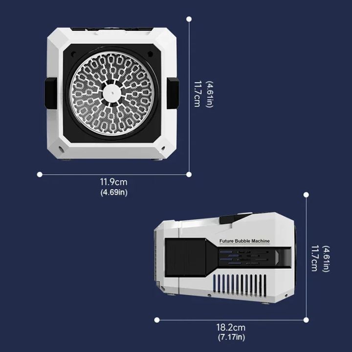 40 Hole Portable Handheld Stage Bubble Machine LED Light Automatic ...