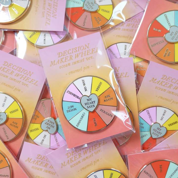 DECISION MAKER WHEEL: enamel pin ♡ | Lazada.co.th