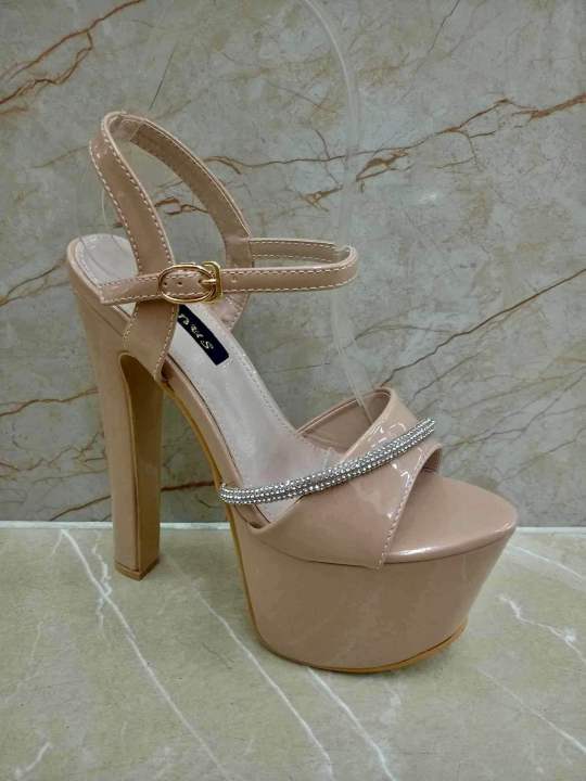 Venus Elegant Pageant heels 6.8inches nude color | Lazada PH
