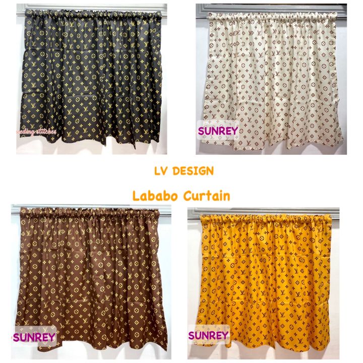 LV Design Lababo Curtain | 30W*60L | Lazada PH