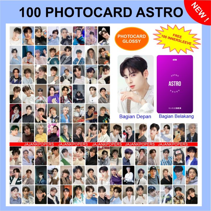 (GLOSSY) 100 PHOTOCARD ASTRO FREE INNERSLEEVE | Lazada Indonesia