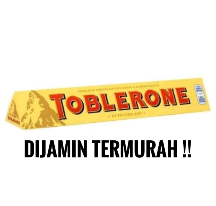 TOBLERONE Milk Chocolate Cokelat 100gr Halal Original Swiss Premium ...