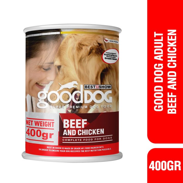 Best In Show Good Dog Beef & Chicken 400gr (Wet Dog Food) | Lazada ...