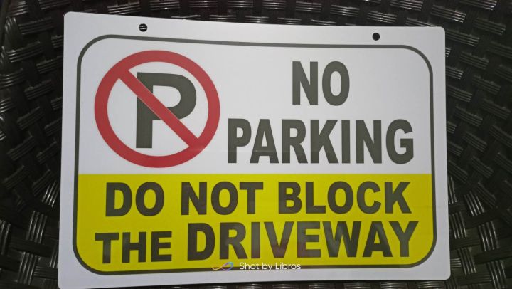 Do not Block the Driveway YELLOW Signage A4 Size PVC Plastic | Lazada PH