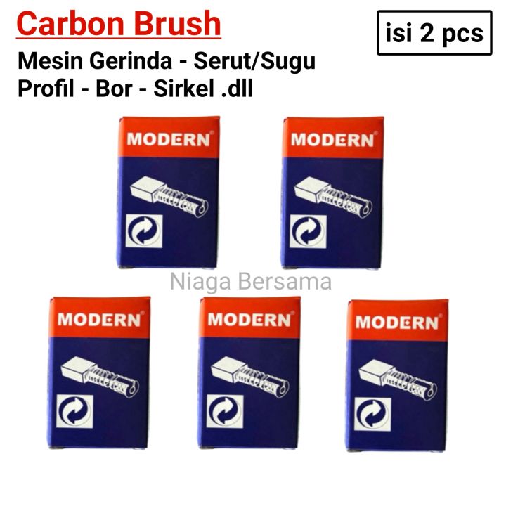 Carbon Brush Mesin Gerinda Sirkel Bor Profil Spull Modern Kul Arang isi ...