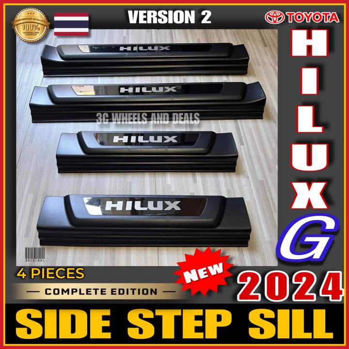 TOYOTA HILUX G 2024 SIDE STEP SILL (complete set) | Lazada PH