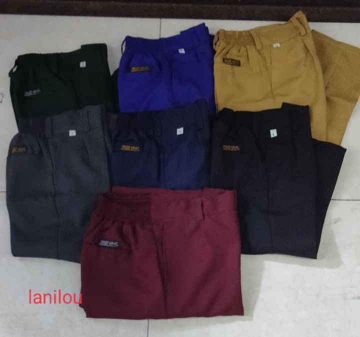 SLACKS PANT GARTERIZED FOR ADULT | Lazada PH