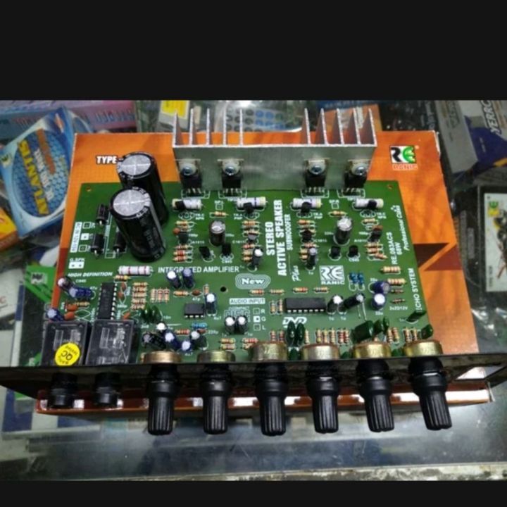 rangkaian modul speaker aktif speaker subwoofer Mic Echo | Lazada Indonesia