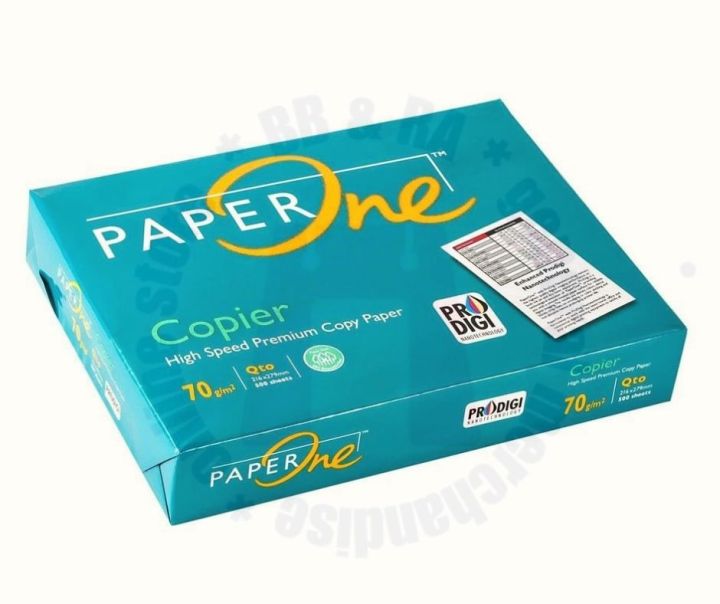 Paper One Copier Short Long A4 500 sheets per Ream High Speed Premium Copy Paper Sold per Ream ...
