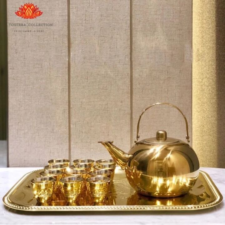TEKO ARAB STAINLESS 1 SET LENGKAP WARNA GOLD | Lazada Indonesia
