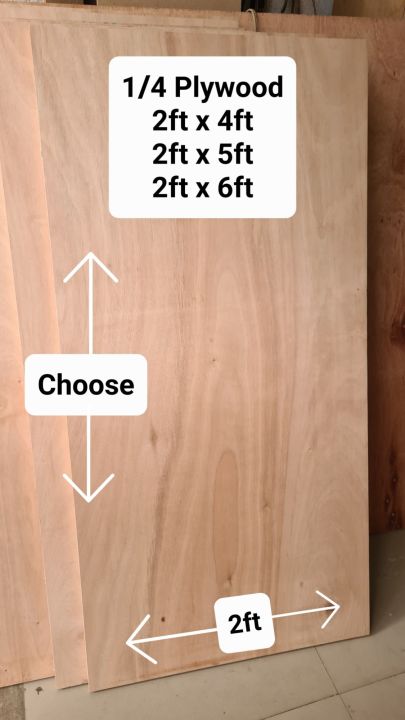1/4 Plywood - 2ft x 4ft to 6ft | Lazada PH