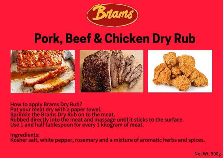 BRAMS DRY RUB FOR ALL TYPES OF MEATS CHICKEN , PORK, BEEF AND SEAFOODS ...