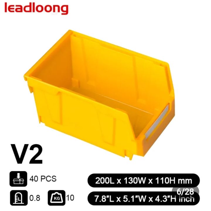 10pcs V2 Stackable Storage Bins Organizer for Hardware Parts Toys Lego ...