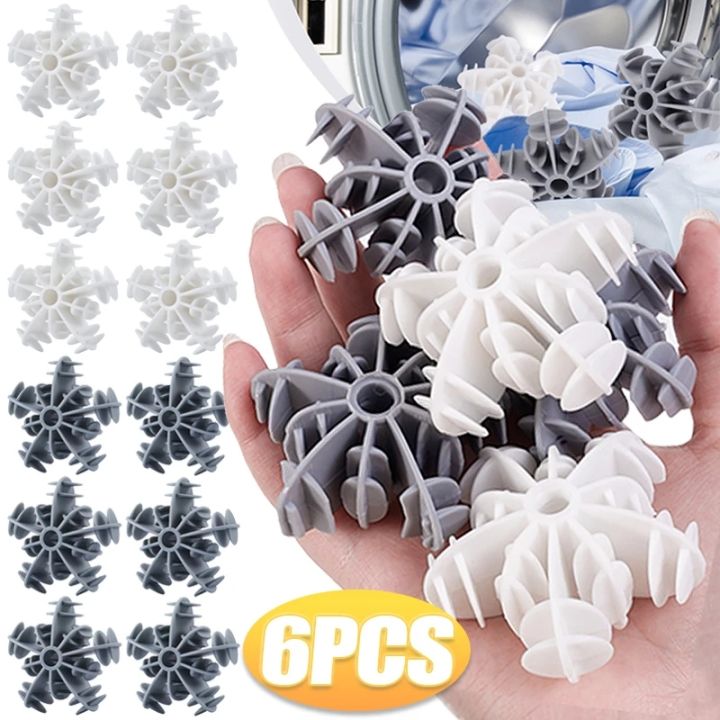 6/3/1Pcs Magic Laundry Balls Reusable Anti-tangle Laundry Ball Floating ... 6/3/1Pcs Magic Laundry Balls Reusable Anti-tangle Laundry Ball Floating ...