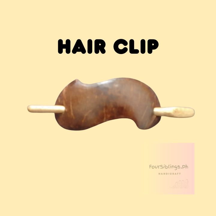 Hair Clip handmade coconut shell | Lazada PH