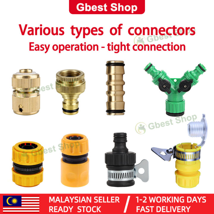Gbest Plastic or Brass water tap universal adapter quick pipe connector ...
