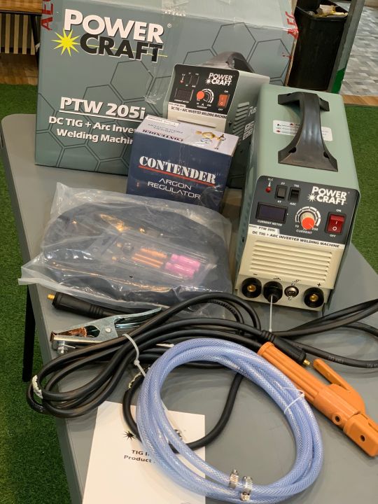 POWERCRAFT DC TIG + ARC Inverter Welding Machine PTW 205i | Lazada PH