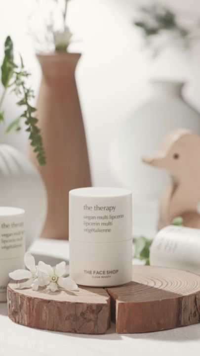 THE FACE SHOP Therapy Vegan Multi-Use Lipcerin ™ 15ml - Colourless ...