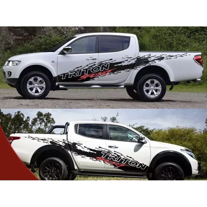 (Ready Stock ) S622# Mitsubishi Triton Sport Side Body Vinyl Decal ...